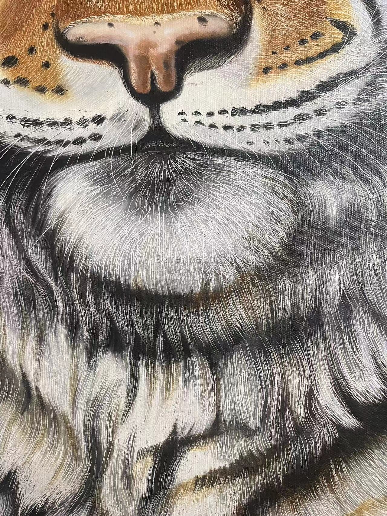 Ultra-Realistic Hand-Painted Tiger Oil Painting By Dafen Village ...