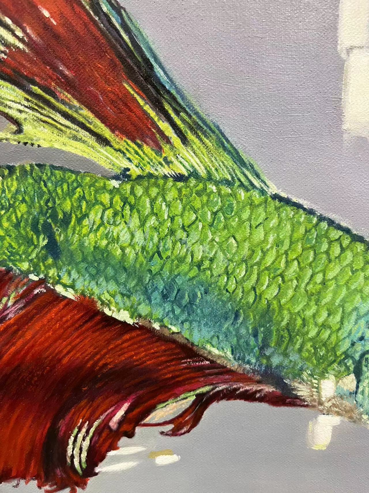 Hyper-Realistic Fish In Glass Oil Painting | Masterpiece By Dafen ...